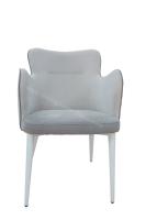 China Polyurethane PU Upholstered Dining Chair Livingroom Chair Armchair Leisure Chair for sale