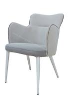 China Polyurethane PU Upholstered Dining Chair Livingroom Chair Armchair Leisure Chair for sale