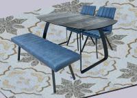 China Fabric 1.4m Upholstered Corner Dining Bench PU Like Surface Good Breathability for sale