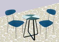 China Soft Fabric Upholstered Dining Chairs , Skin Friendly Leisure Meeting Room Chairs for sale