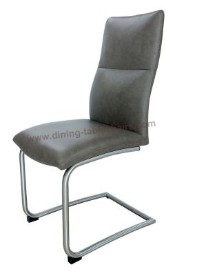 China Anli PU Polyurethane Upholstered Stainless Dining Chair Livingrooom Chair Leisure Chair for sale