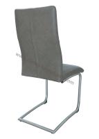 China Anli PU Polyurethane Upholstered Stainless Dining Chair Livingrooom Chair Leisure Chair for sale