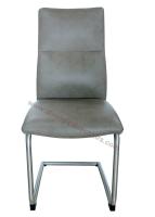 China Anli PU Polyurethane Upholstered Stainless Dining Chair Livingrooom Chair Leisure Chair for sale