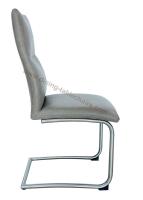 China Anli PU Polyurethane Upholstered Stainless Dining Chair Livingrooom Chair Leisure Chair for sale