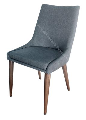 China Living Room Fabric Upholstered Dining Chairs , Wood Grain Chair Scratch Proof for sale