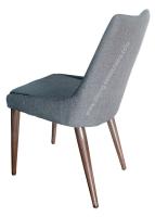 China Living Room Fabric Upholstered Dining Chairs , Wood Grain Chair Scratch Proof for sale