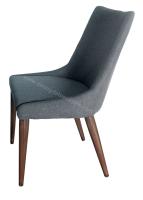 China Living Room Fabric Upholstered Dining Chairs , Wood Grain Chair Scratch Proof for sale