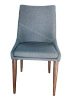China Living Room Fabric Upholstered Dining Chairs , Wood Grain Chair Scratch Proof for sale