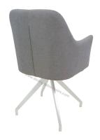China Fabric Upholstered Stainless Dining Chair Livingroom Chair  Armrest Chair Leisure Chair for sale