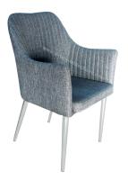 China Elegant Fabric Upholstered Dining Chairs , Resilent Spong Unique Dining Chair for sale