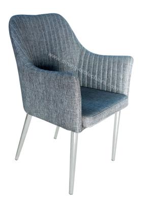 China Elegant Fabric Upholstered Dining Chairs , Resilent Spong Unique Dining Chair for sale