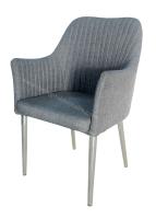 China Elegant Fabric Upholstered Dining Chairs , Resilent Spong Unique Dining Chair for sale