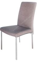 China Brown Fabric Upholstered Dining Chairs , Wear Proof Furniture Dining Chair for sale