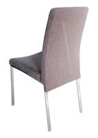China Brown Fabric Upholstered Dining Chairs , Wear Proof Furniture Dining Chair for sale