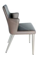 China PU Polyurethane Upholstered Dining Chair Livingroom Chair Leisure Chair for sale