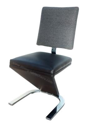 China Brown Seat PU Dining Chairs , Indoor Living Room Modern Leisure Chair for sale