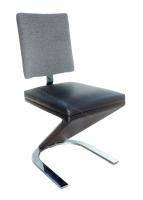 China Brown Seat PU Dining Chairs , Indoor Living Room Modern Leisure Chair for sale