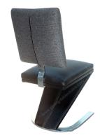 China Brown Seat PU Dining Chairs , Indoor Living Room Modern Leisure Chair for sale