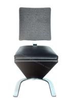 China Brown Seat PU Dining Chairs , Indoor Living Room Modern Leisure Chair for sale