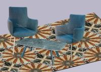 China Fabric Upholstered Stainless Dining Chair Livingroom Chair Armrest Chair Leisure Chair for sale