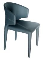 China Grey Polyurethane Dining Chairs Plywood Material Water Proof Pu Shell for sale