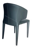 China Grey Polyurethane Dining Chairs Plywood Material Water Proof Pu Shell for sale