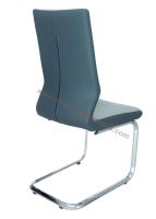 China Upholstered Pu Dining Chairs , Chrome Dining Chair Heavy Duty Legs for sale