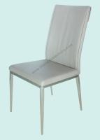 China Polyurethane PU Upholstered Stainless Dining Chair Livingroom Chair Leisure Chair for sale