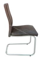 China Fabric Upholstered Stainless Dining Chair Livingroom Chair Leisure Chair for sale