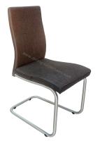China Fabric Upholstered Stainless Dining Chair Livingroom Chair Leisure Chair for sale