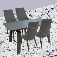 China Stylish Moka Stone Look Dining Table Scratch Proof Pavilion Use 10-12 Seats for sale