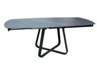 China 1.9 Meter Extension Dining Table , Stone Coated Industrial Dining Table for sale