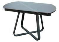 China 1.9 Meter Extension Dining Table , Stone Coated Industrial Dining Table for sale