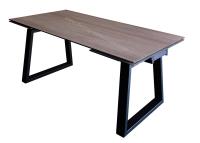 China HPL Laminated Modern Extension Dining Table Eco Friendly Scratch Proof for sale