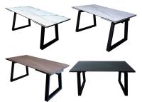 China HPL Laminated Modern Extension Dining Table Eco Friendly Scratch Proof for sale