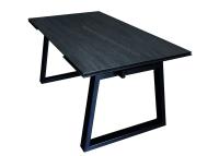 China Commerical Extension Dining Table , Heat Resistant Black Extension Table for sale