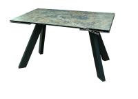 China 3D Printed Tempered Glass Dining Table 2.1 Meter Heat Resistant For 10 Seats for sale
