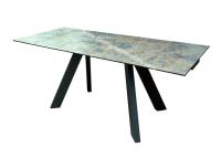 China 3D Printed Tempered Glass Dining Table 2.1 Meter Heat Resistant For 10 Seats for sale
