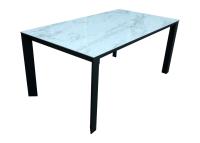China 1.5 Meter Fixed Dining Table , Rectangle Ceramic Topped Dining Table for sale