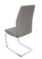 China Modern PU Dining Chairs Thickly Foamed Seat Curved Back Scratch Proof for sale
