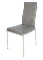 China High Glossy Stainless Custom Upholstered Dining Chairs Skin Friendly PU Shell for sale