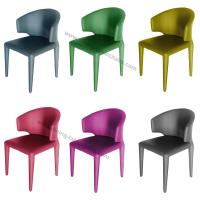 China Grey Polyurethane Dining Chairs Plywood Material Water Proof Pu Shell for sale