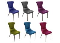China Satin Fabric Upholstered Dining Chair Livingroom Chair Leisure Chair for sale