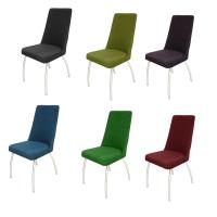 China Fabric Upholstered Stainless Dining Chair Livingroom Chair Leisure Chair for sale