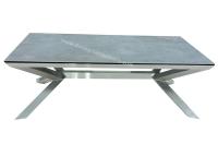 China Livingroom Tempered Glass Coffee Table , Rectangle Ceramic Dining Table for sale