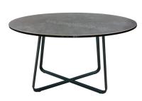 China Living Room Oval Tempered Glass Coffee Table Grey Top Stylish Steel Legs for sale