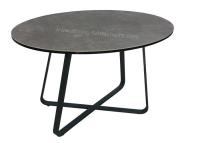 China Living Room Oval Tempered Glass Coffee Table Grey Top Stylish Steel Legs for sale