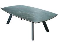 China Elegant Green Glossy Artistic Coffee Tables Ceramic Topped Scratch Proof for sale