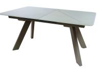 China Stylish Painted Tempered Glass Dining Table , Rectangular Extension Dining Table for sale