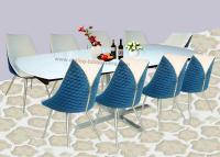 China Modern Extension Dining Room Table Hotel Use White Painting Beneath for sale